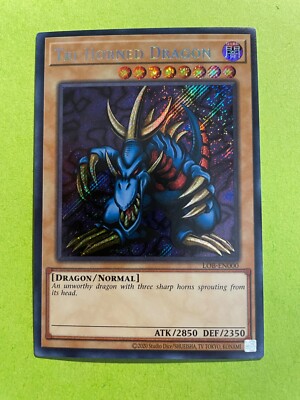 Yugioh Tri-Horned Dragon LOB EN000 Secret Rare UNL ED US | eBay Australia