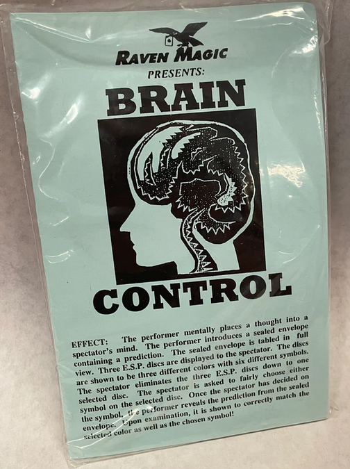 "VINTAGE" BRAIN CONTROL - RAVEN MAGIC - INCLUDES ESP DISCS | eBay
