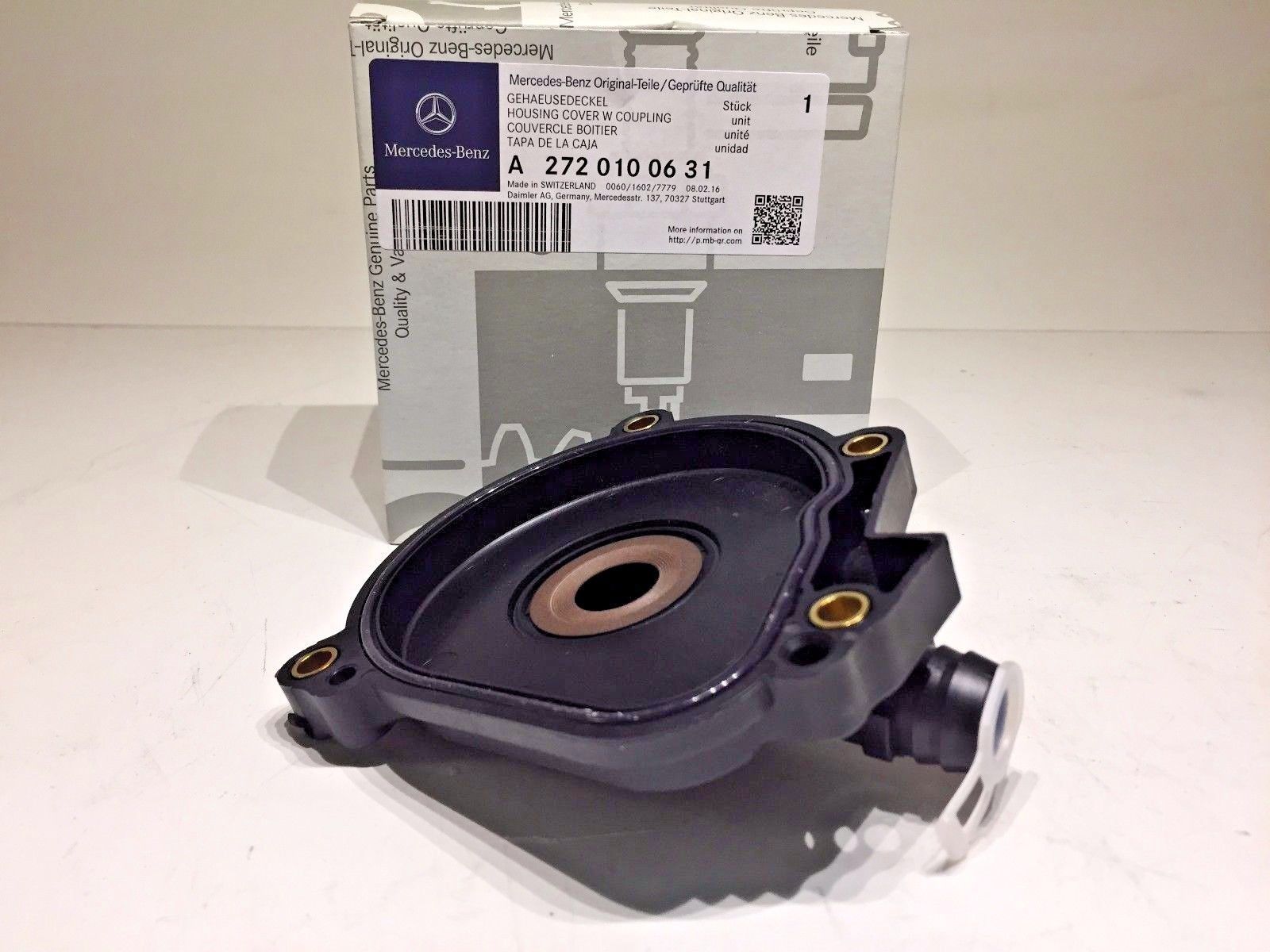 Mercedes Engine Oil Separator Cover / Crank Case Vent Valve GENUINE | eBay