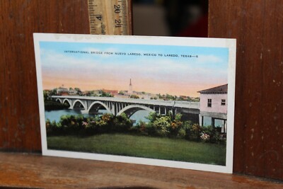 Vintage Postcard Free US Shipping International Bridge Laredo Texas ...