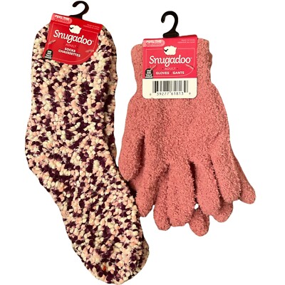 SUPER SOFT & Warm Snugadoo Adult Gloves, Pink Solid Womens | eBay