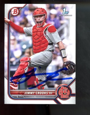 Jimmy Crooks Signed Card 2022 Bowman Draft In Person Autograph (IP ...