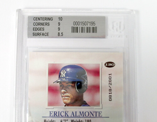 2001 Fleer Auth Baseball Card #130 Erick Almonte New York Yankees 9 ...