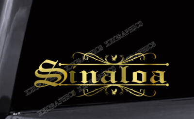 Sinaloa Decal Sticker 16" Windshield Window Mexico NEW DESIGN | eBay