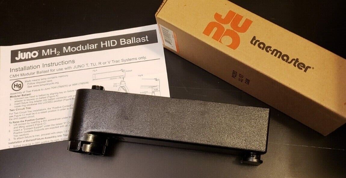 JUNO LIGHTING TM539BL TRACK MASTER LOW PROFILE TRANSFORMER for TM108 ...