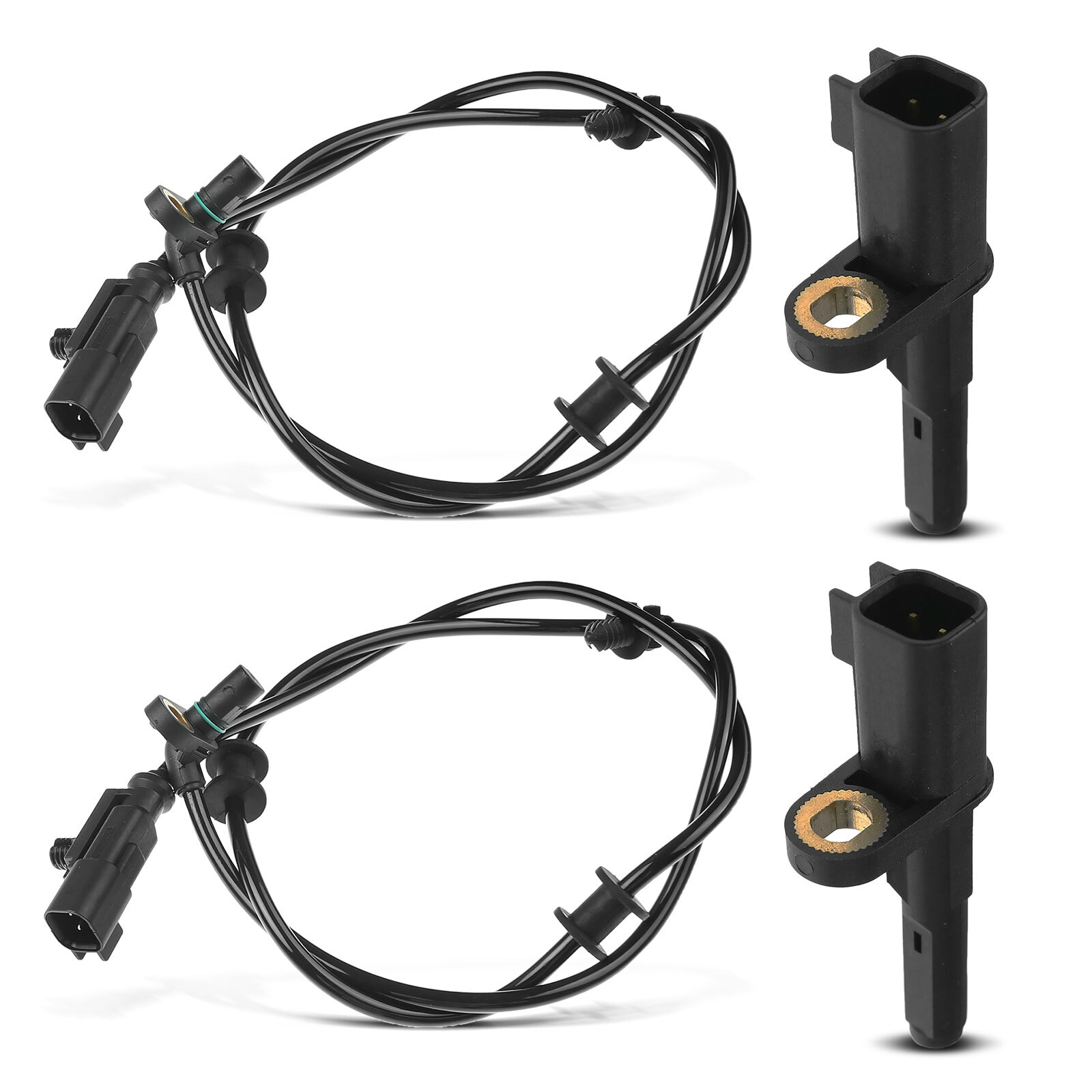 4x Front Side ABS Wheel Speed Sensor for Mercedes-Benz CL550 CL600 CL63 ...