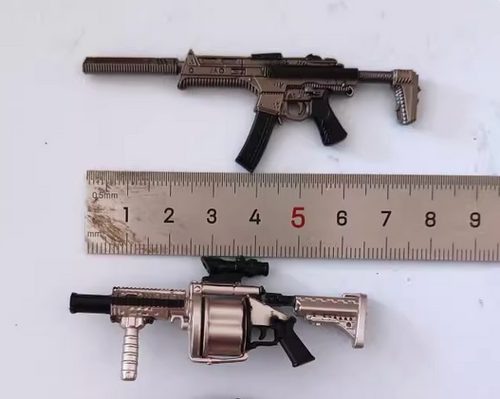 1/12 Male Soldier Accessories Gun(2pc) Model for 6'' Action Figures | eBay