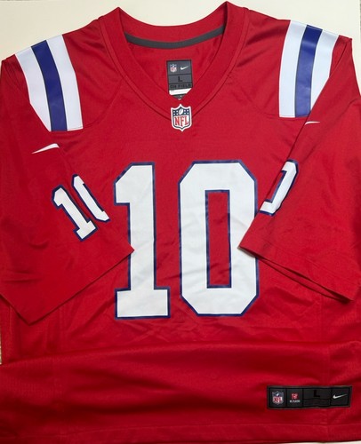 Men's On Field Nike New England Patriots Drake Maye Throwback Red ...