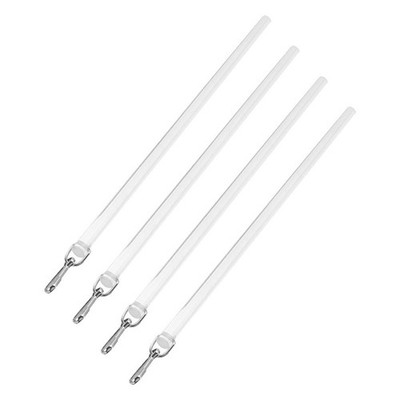 4 Pcs Acrylic Curtain Wand Replacement Rods For Drapery And Window ...