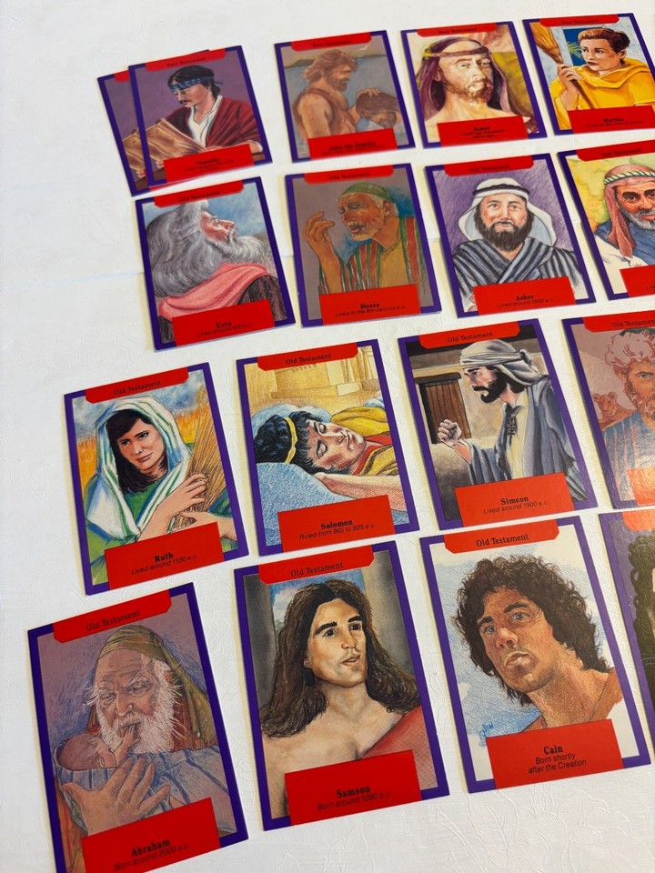23 C&D International Bible Character Cards 1989 Old New Testament Jonah ...
