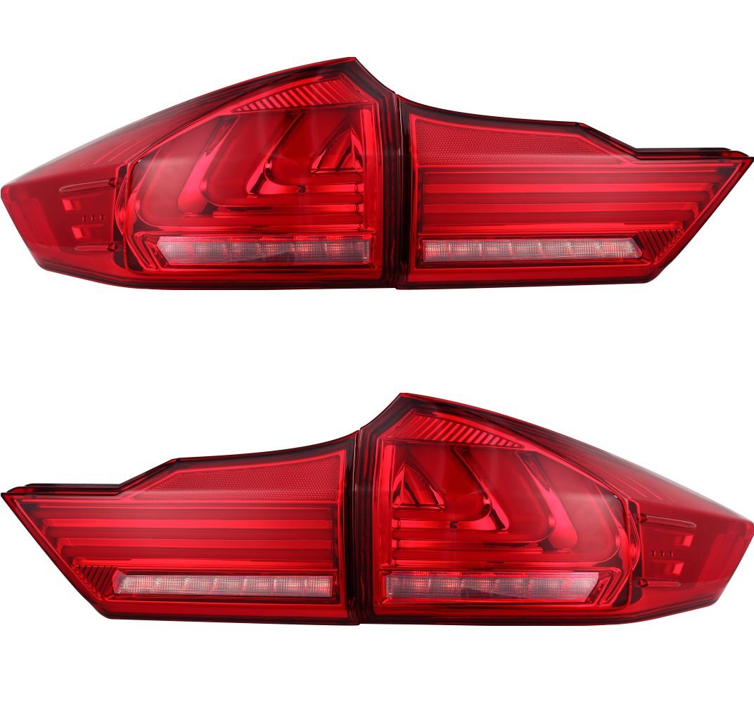 LED DRL Red Tail lights Lamps Light Flow light Fit Honda City GM 6 2014 ...