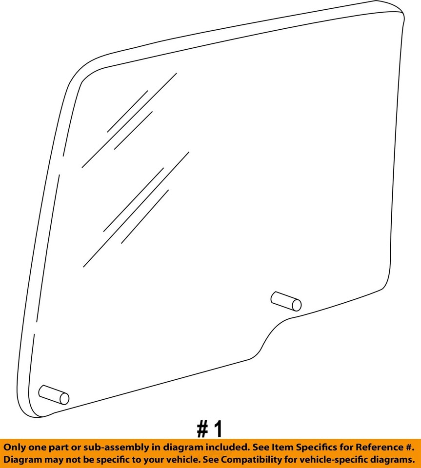 FORD OEM 97-01 Expedition Rear Door Glass Hardware-Door Glass ...