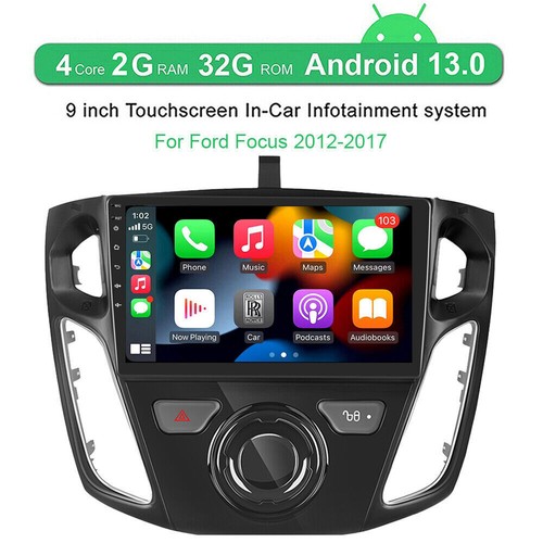 For Ford Focus 2012-2017 Android Auto Car Stereo Radio Carplay GPS Head ...