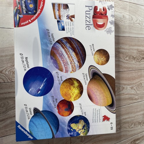 Ravensburger - Planetary Solar System 3D Jigsaw Puzzle Set - New ...