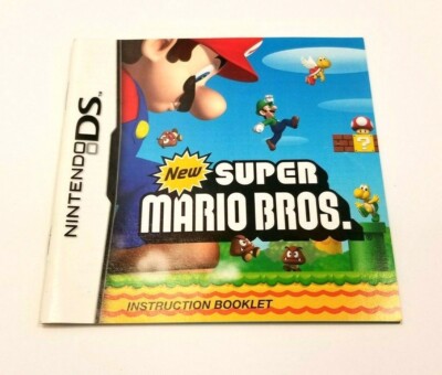 New Super Mario Bros Instruction Manual Booklet ONLY!! (DS) | eBay