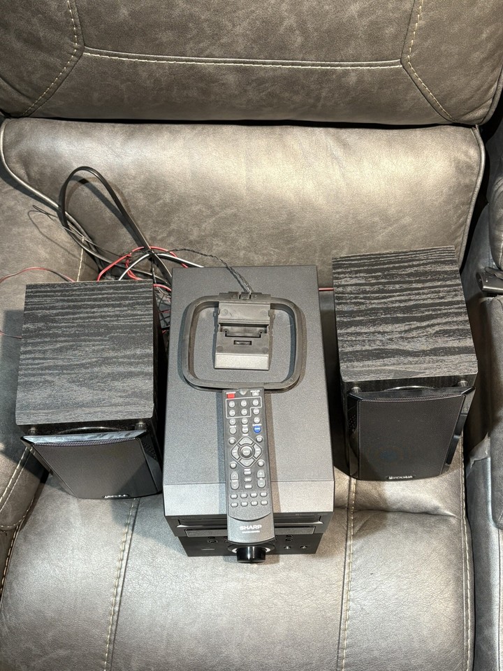 Sharp XL-BH250 5-Disc Micro Shelf Speaker System, Bluetooth, Black | eBay