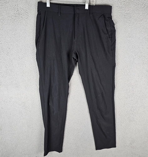 Fabletics The Only Pant Mens Large Black Performance Golf Activewear ...