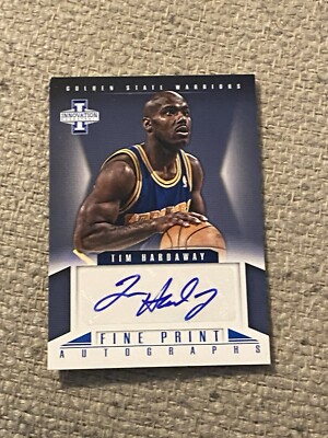 Tim Hardaway 2012 Innovation Auto Autograph #19 Fine Print | eBay
