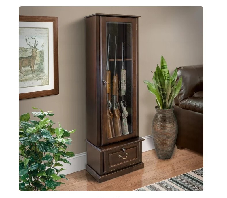 Wood Built Gun Cabinet