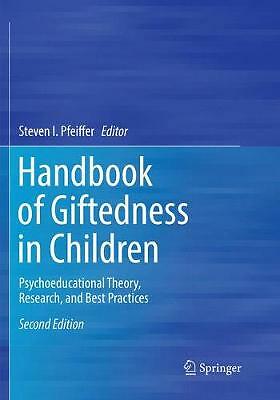 Handbook of Giftedness in Children : Psychoeducational Theory, Research ...