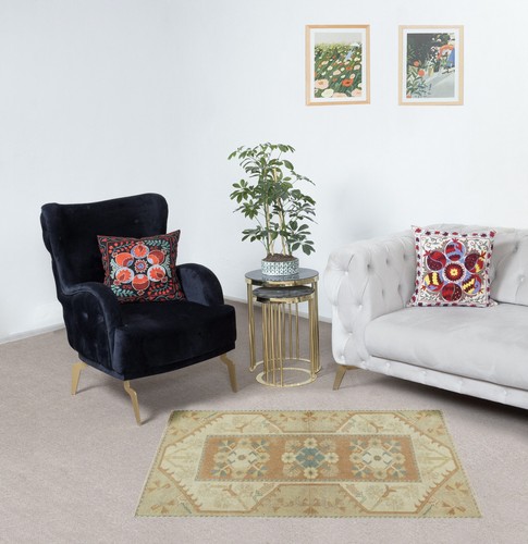 30x48 in Vintage Handmade Milas (Melas) Accent Rug Made of 100% Wool | eBay