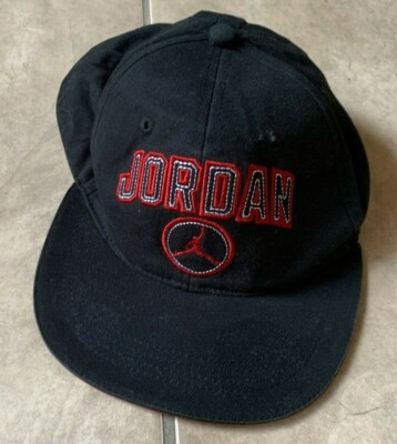 Michael Jordan Black w/ Red Men's Hat Cap Fitted 8/20 | eBay