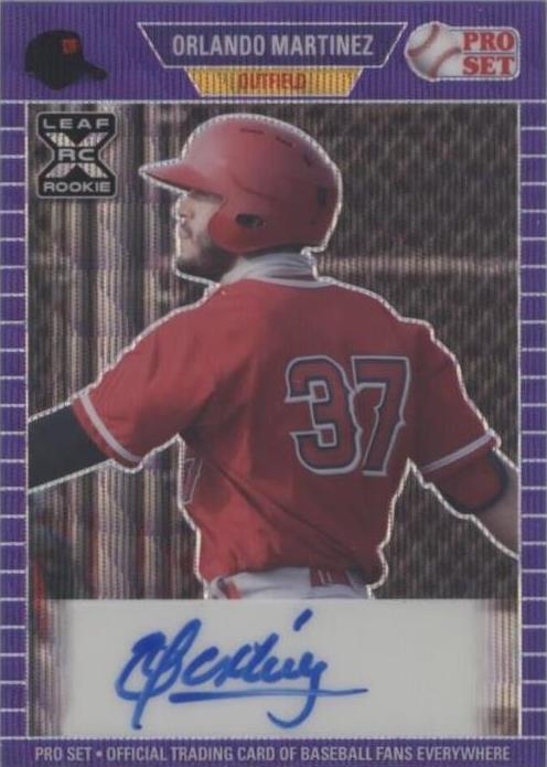 2021 Leaf Pro Set Metal - 1989 Pro Set Autographs Orlando Martinez #PA ...