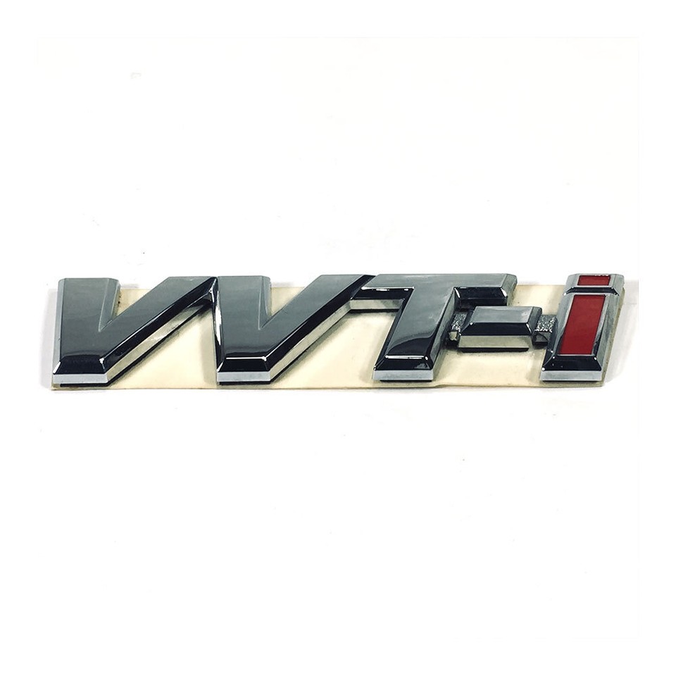 Toyota VVT-i 1.5 Chrome Red Emblem Badge Logo Sticker Genuine | eBay