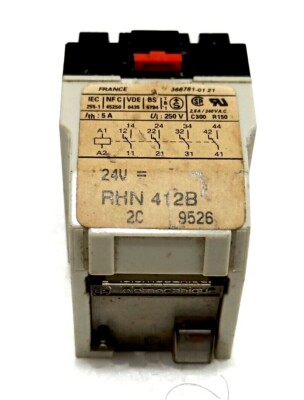 Telemecaique / Schneider RHN412B Switching Relay 24V, DC | eBay