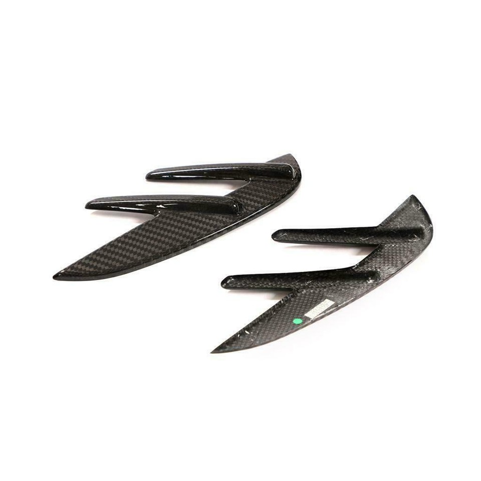 Carbon Fiber Side Air Wing Fender Vent Splitter Trim For BMW 3 Series ...