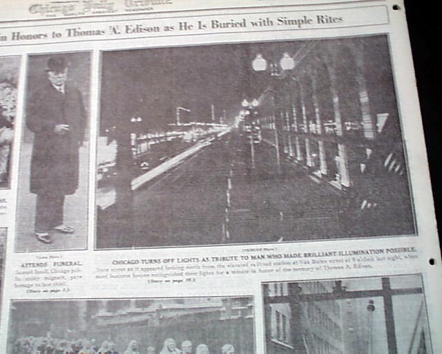 Thomas Edison Funeral
