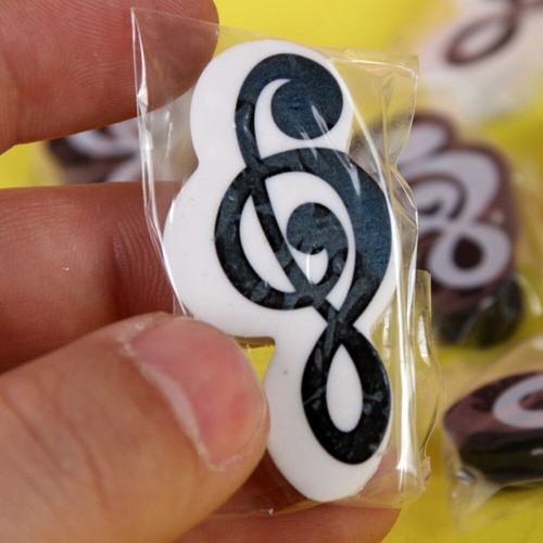 20 Pcs Cute Erasers for Students Effacer Small Music Note Child | eBay