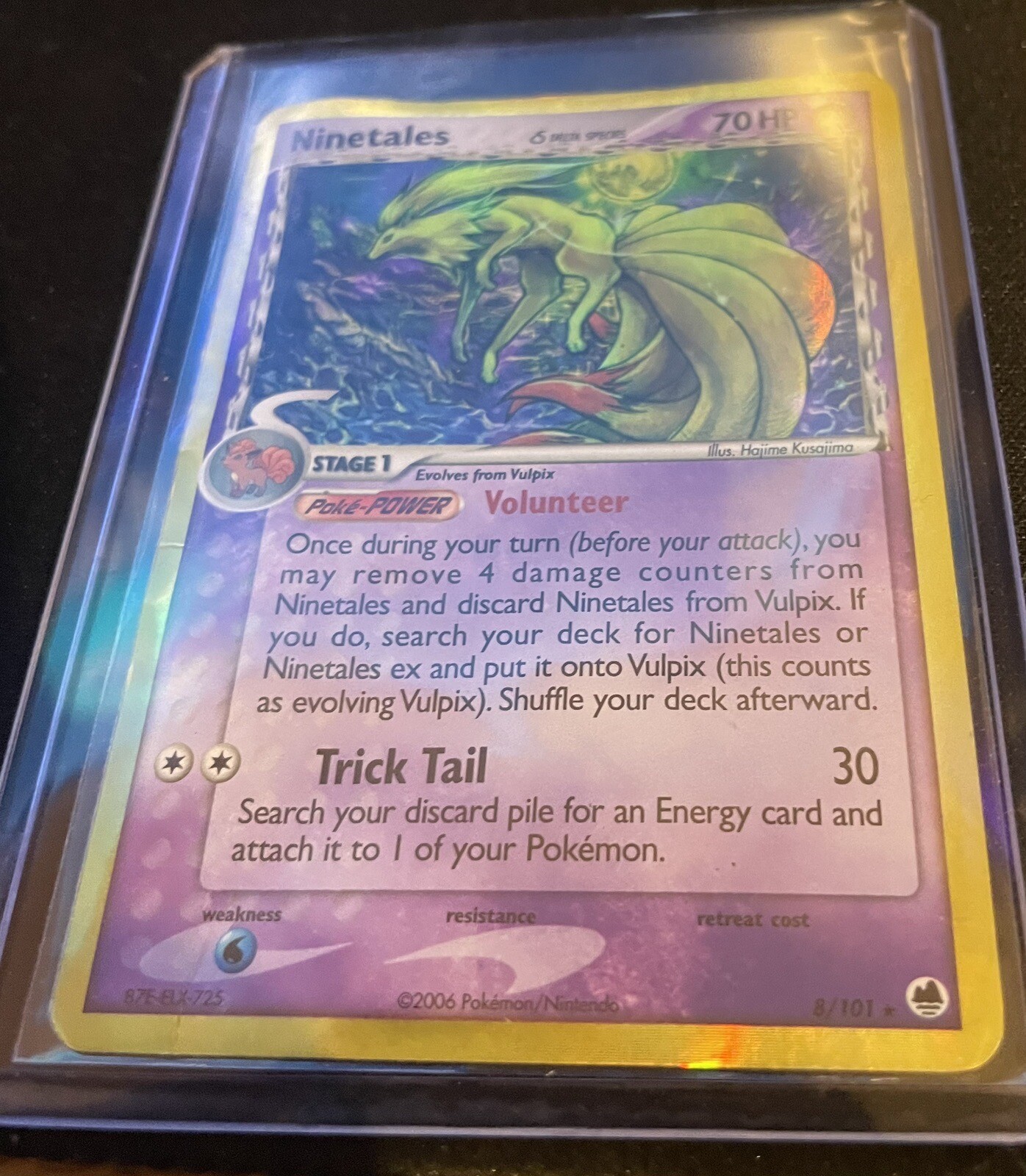 Pokémon TCG Ninetales (Delta Species) EX Dragon Frontiers 8/101 Holo ...