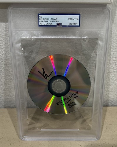 Kendrick Lamar Gem Mint 10 🔥 Signed Section 80 CD PSA DNA Slabbed ...