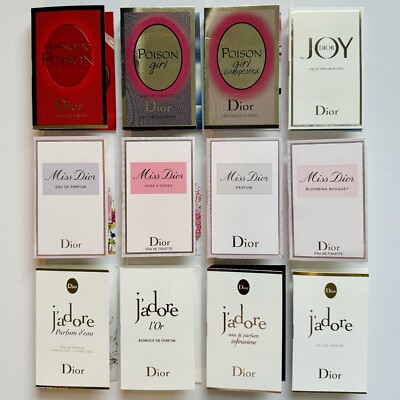 DIOR Perfume For Women Collection Sample Spray Vial 14pc Set | eBay