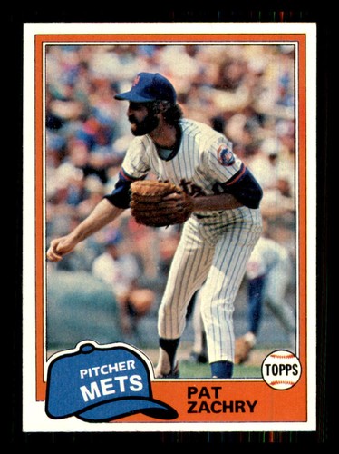 1981 Baseball Topps Pat Zachry New York Mets #224 3 | eBay