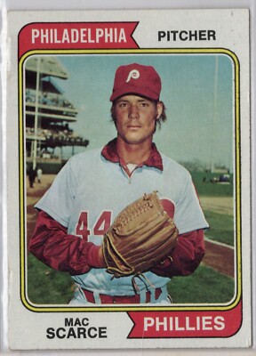 1974 TOPPS #149 MAC SCARCE - PHILADELPHIA PHILLIES | eBay