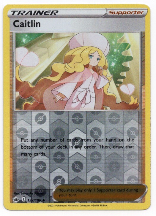 Caitlin Trainer Supporter Reverse Holo Uncommon (132/198) Pokemon ...