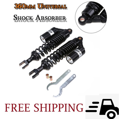 360mm 14.2" Rear Motorcycle Air Shock Absorbers U-type Clevis Fork For ...
