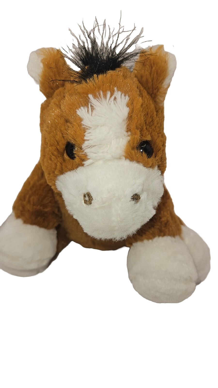Teddy Mountain Cuddly Soft Plush Stuffed Horse 9" Brown Animal Toy Cute ...