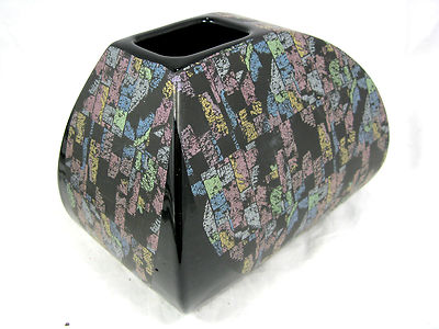 Unusual shaped , late 70´s design WG pottery vase GS Gebrüder Spang 213 ...