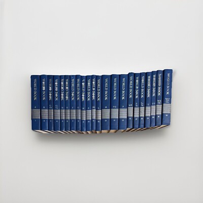 1980s World Book Encyclopedia Set 1-22 Blue Hardcover Complete Set ...