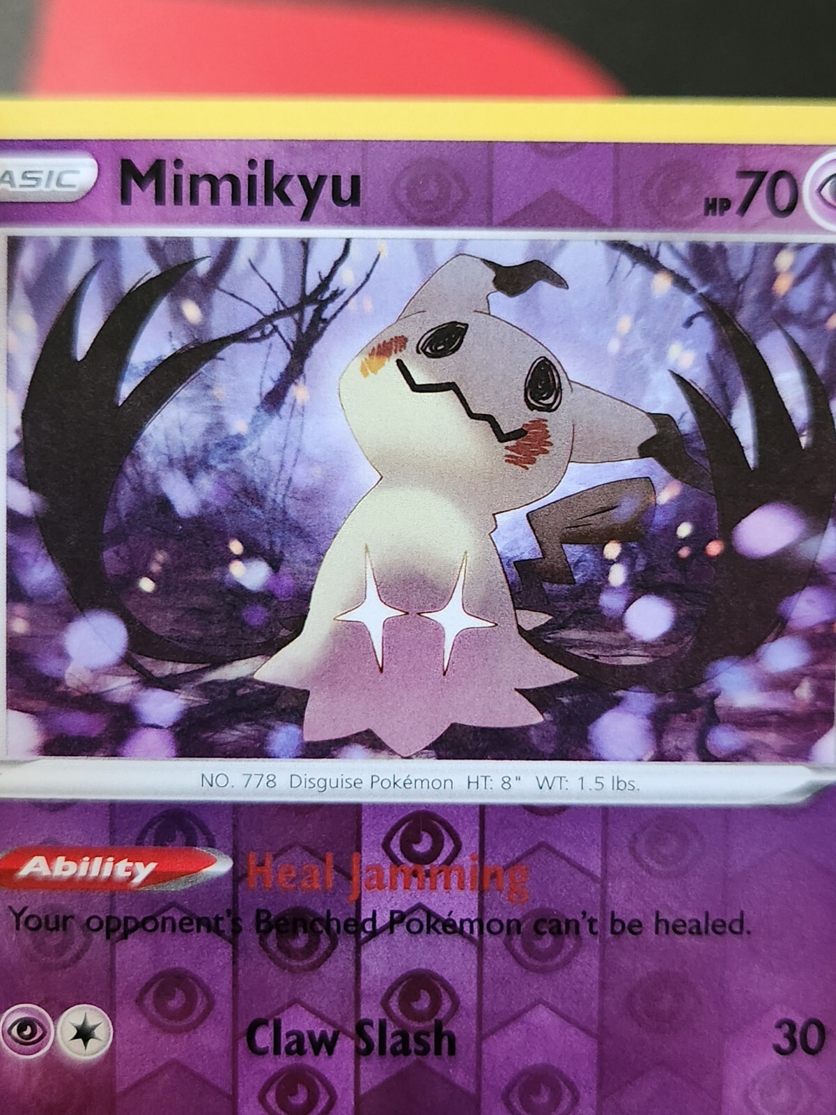 Pokémon TCG Mimikyu Darkness Ablaze 081/189 Reverse Holo Rare for sale ...