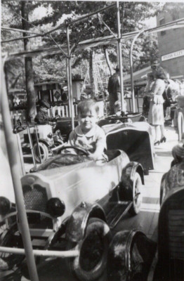 Hogan's Fair Vintage Photo 1950's Child Riding Car Ride County Fair | eBay