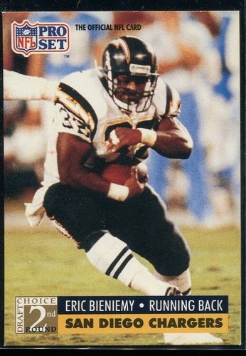 1991 Pro Set Eric Bieniemy #768 San Diego Chargers | eBay
