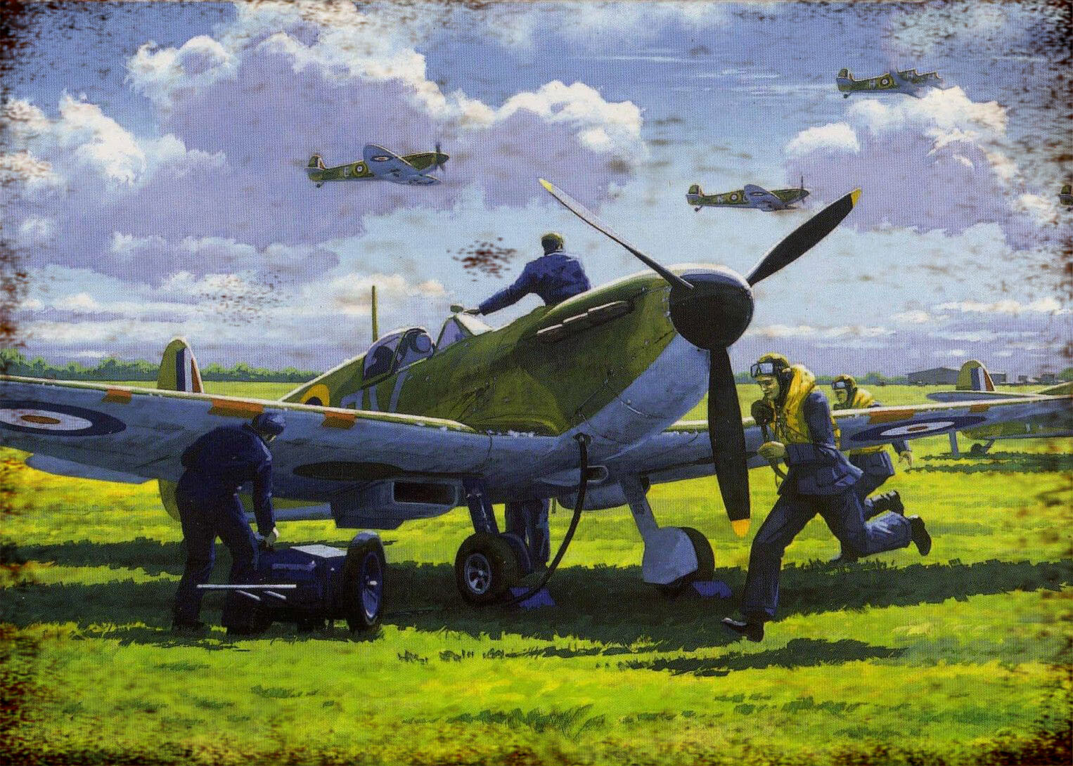 Spitfire Scramble vintage retro repro Signs | eBay UK