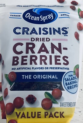 Ocean Spray THE ORIGINAL Craisins Dried Cranberries 20 oz VALUE PACK | eBay