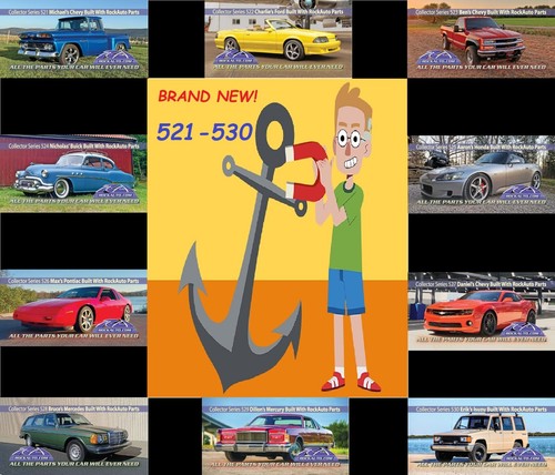 NEW ROCKAUTO COLLECTOR CAR MAGNETS 521 -- 530 NEW | eBay