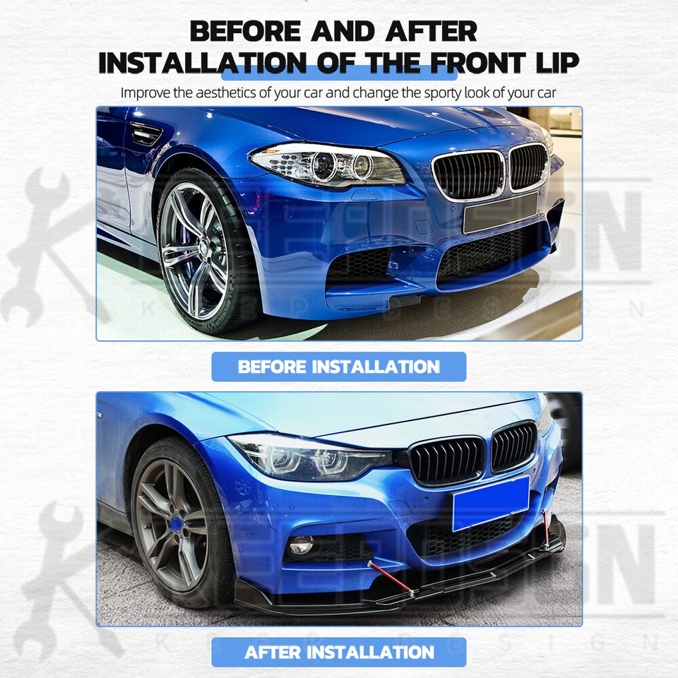 For Honda Element SUV Front Bumper Lip Splitter Parts Body Kit Rods ...