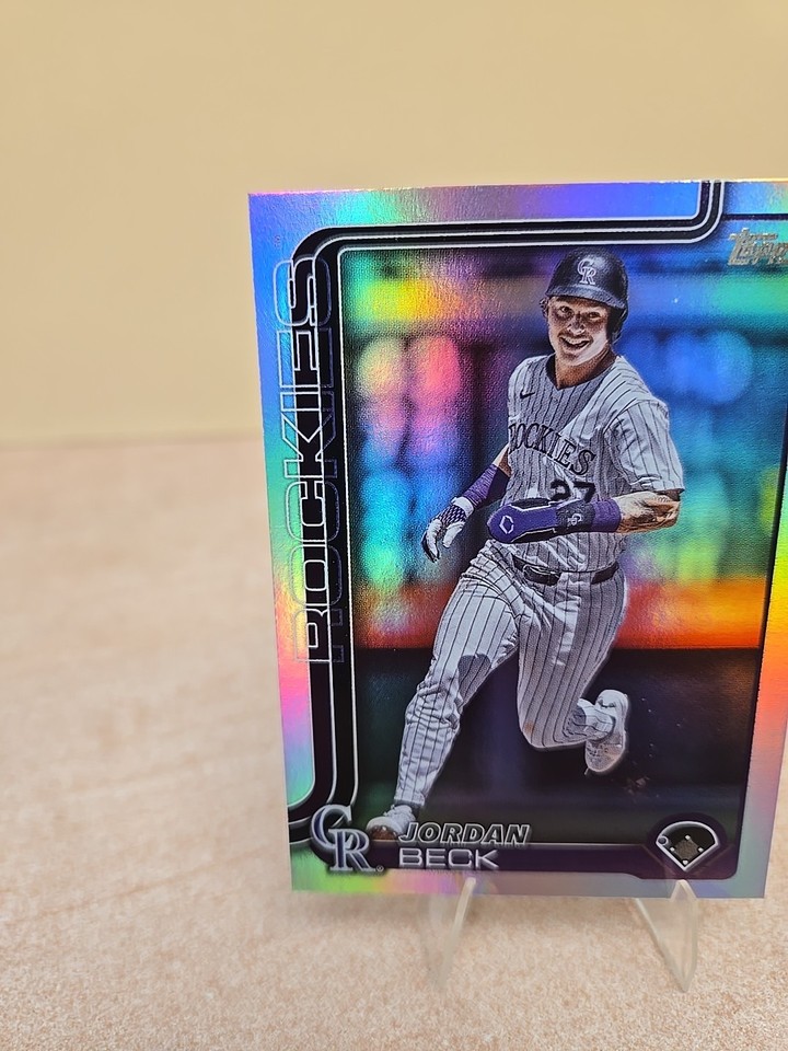 JORDAN BECK TOPPS 2025 RAINBOW FOIL CARD | eBay